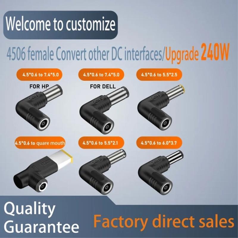 Spina dell'adattatore di alimentazione DC da 4,5x0,6 mm femmina a 6,0x3 ...